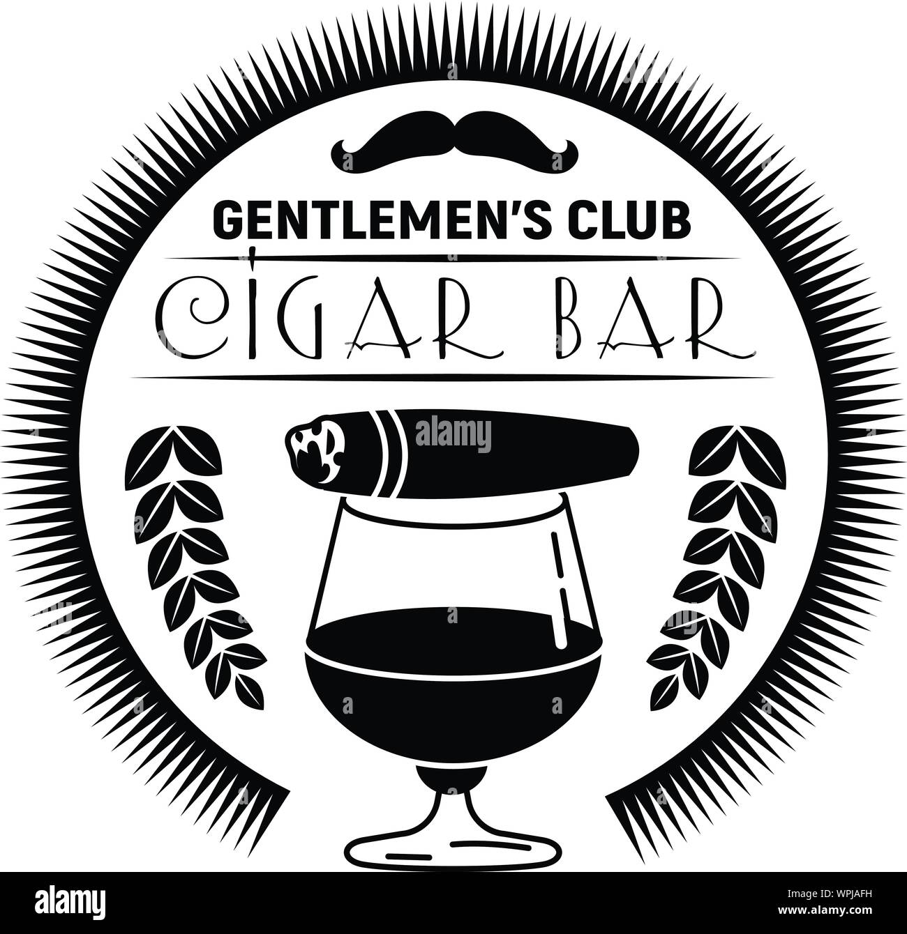Cigar bar logo hi-res stock photography and images - Alamy