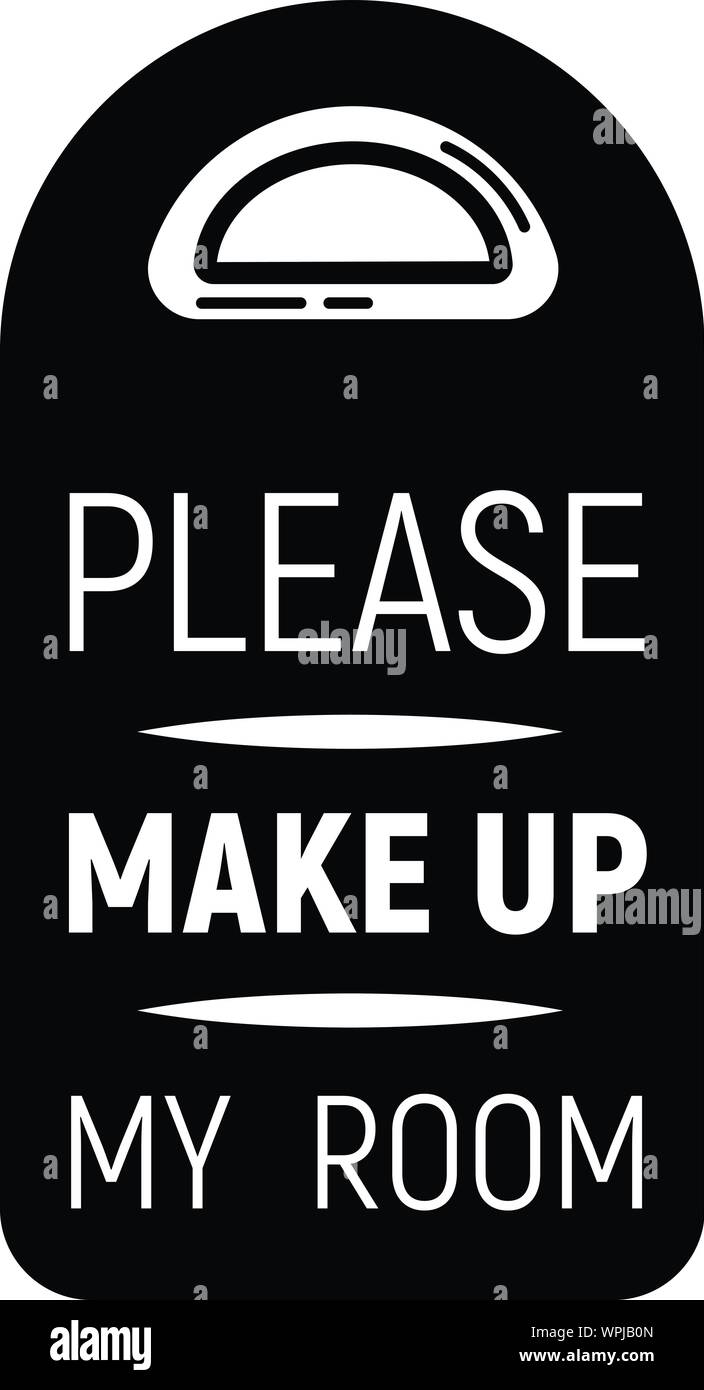 Please up room sign Stock Vector Images - Alamy