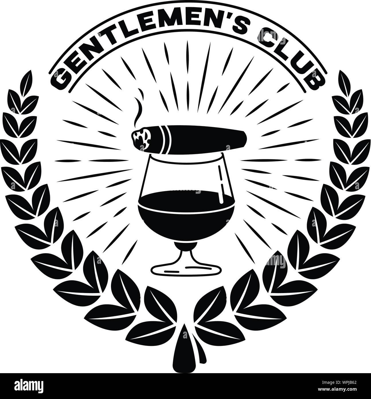 Retro gentleman club logo, simple style Stock Vector Image & Art - Alamy Retro gentleman club logo, simple style Stock Vector Image & Art - Alamy
