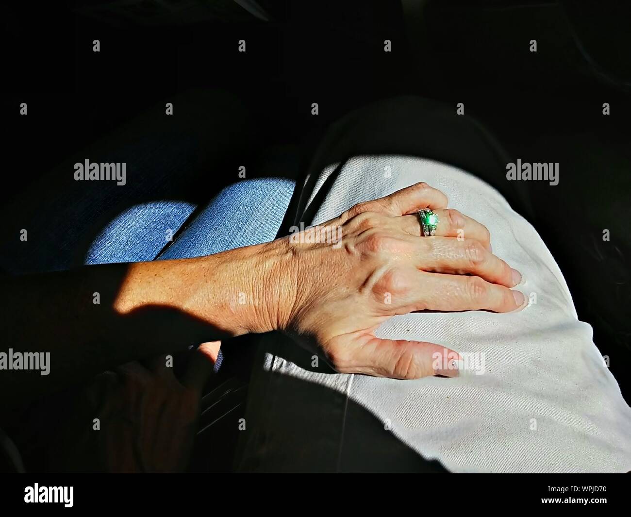 Thigh and hand hi-res stock photography and images - Alamy