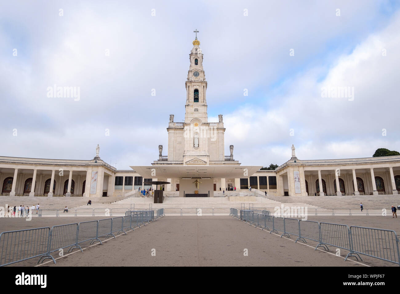 Fatima, Portugal - August 31, 2019 : Pilgrims and tourists visit the ...