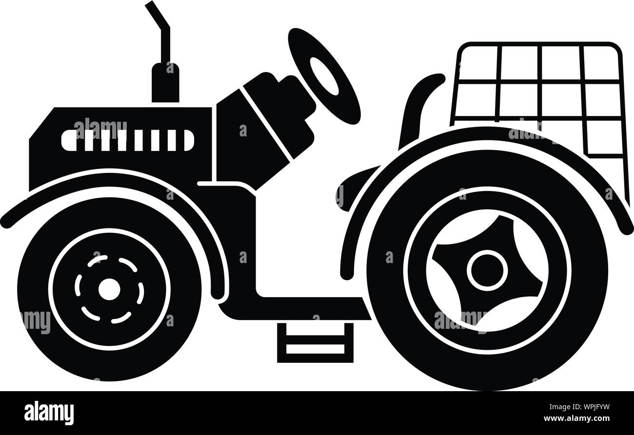 Full front tractor Stock Vector Images - Alamy