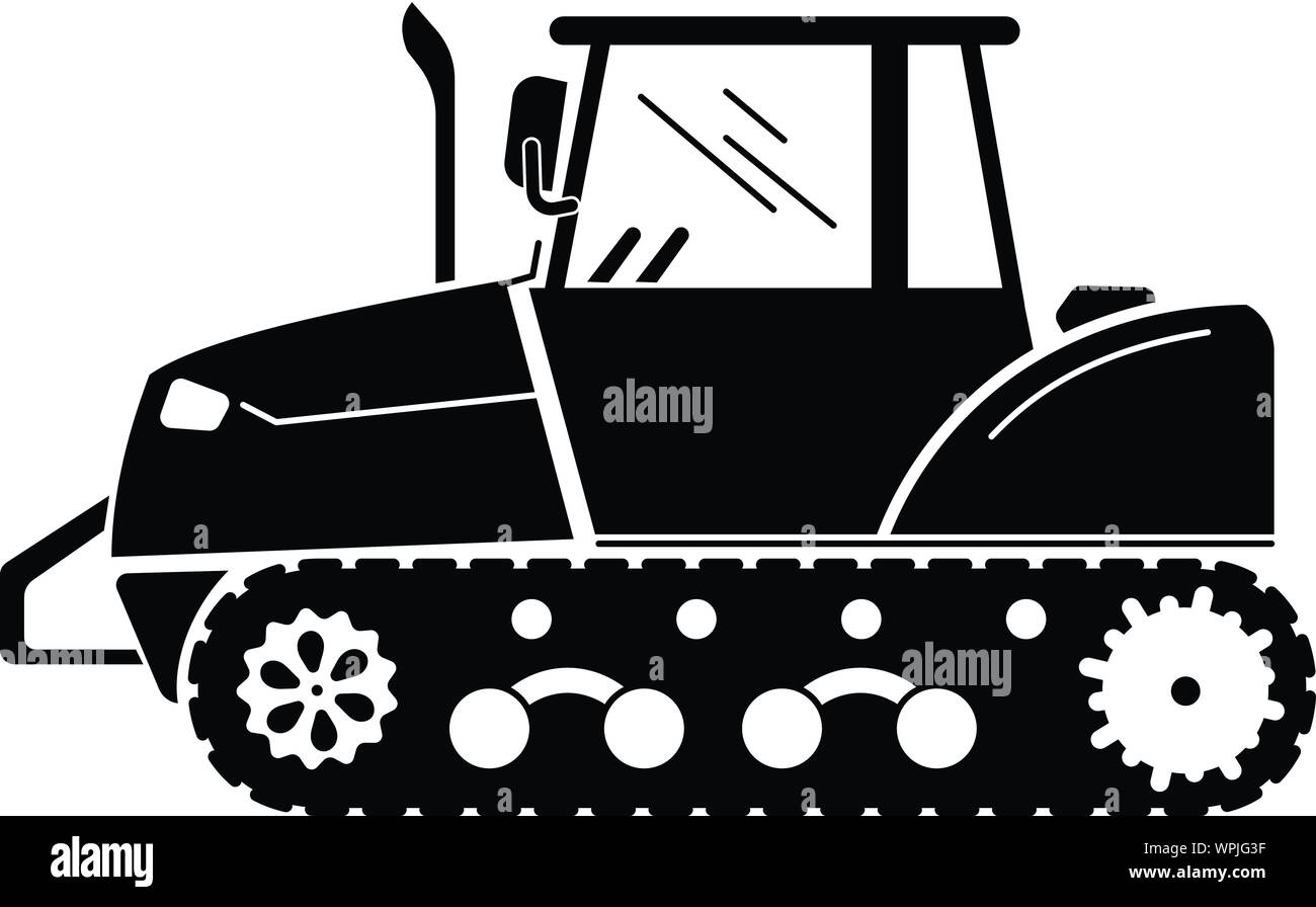 Caterpillar crawler tractor Stock Vector Images - Alamy