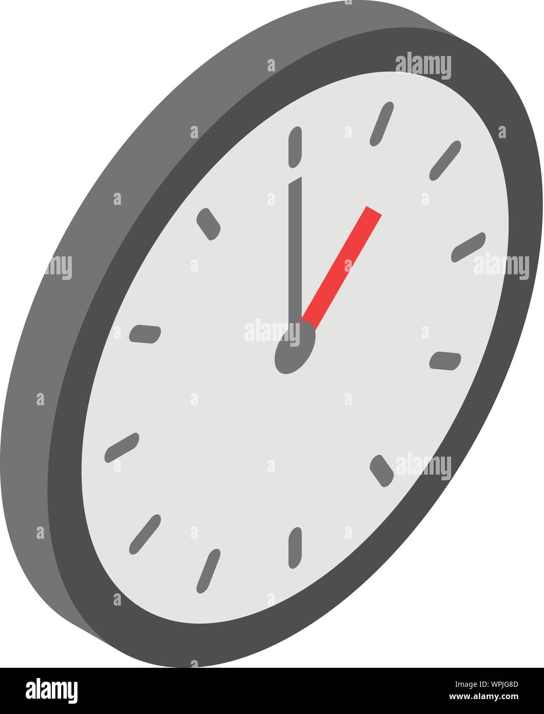 Alarm clock plate 3d Stock Vector Images - Alamy