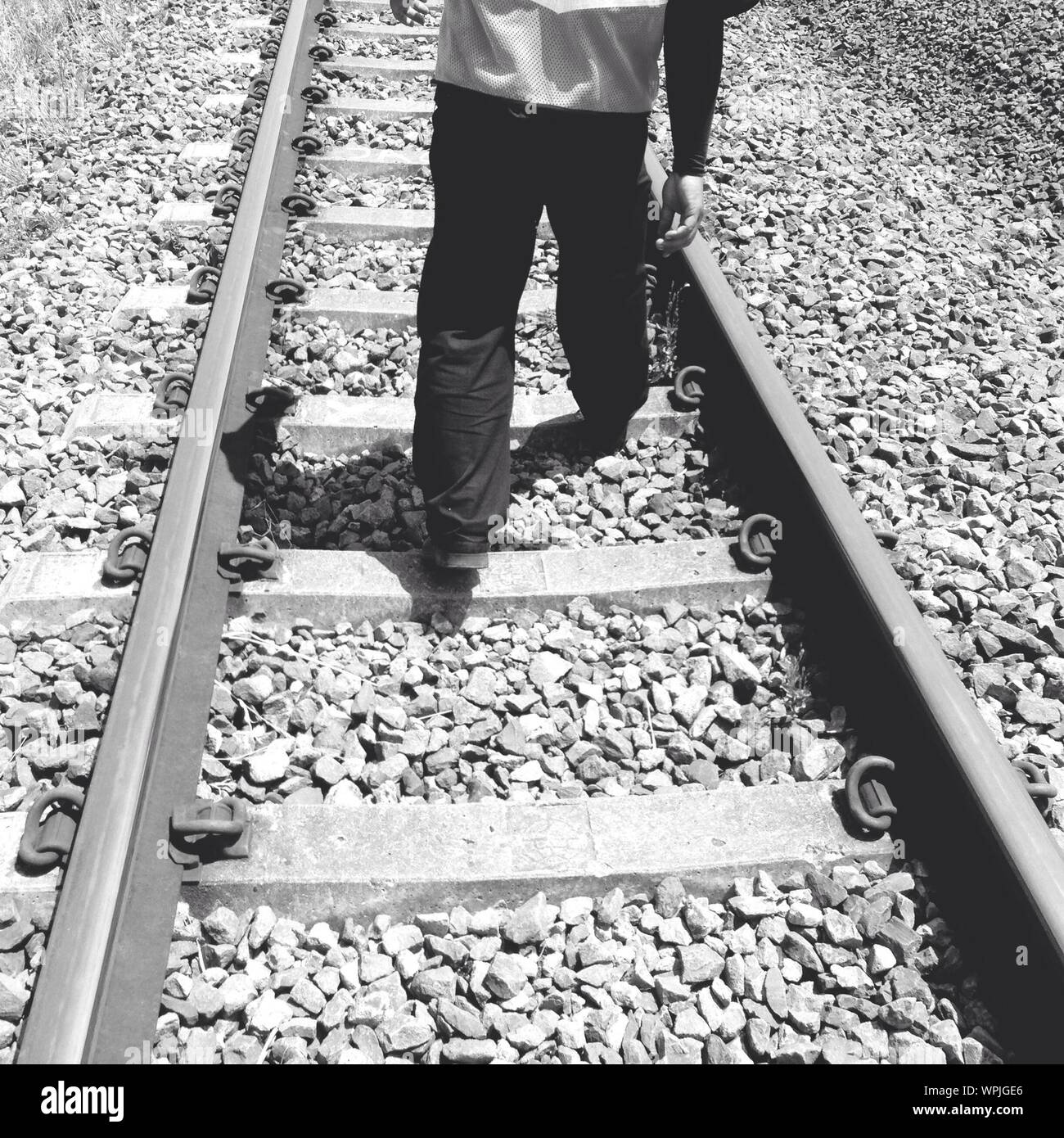 Walking on the tracks hi-res stock photography and images - Alamy