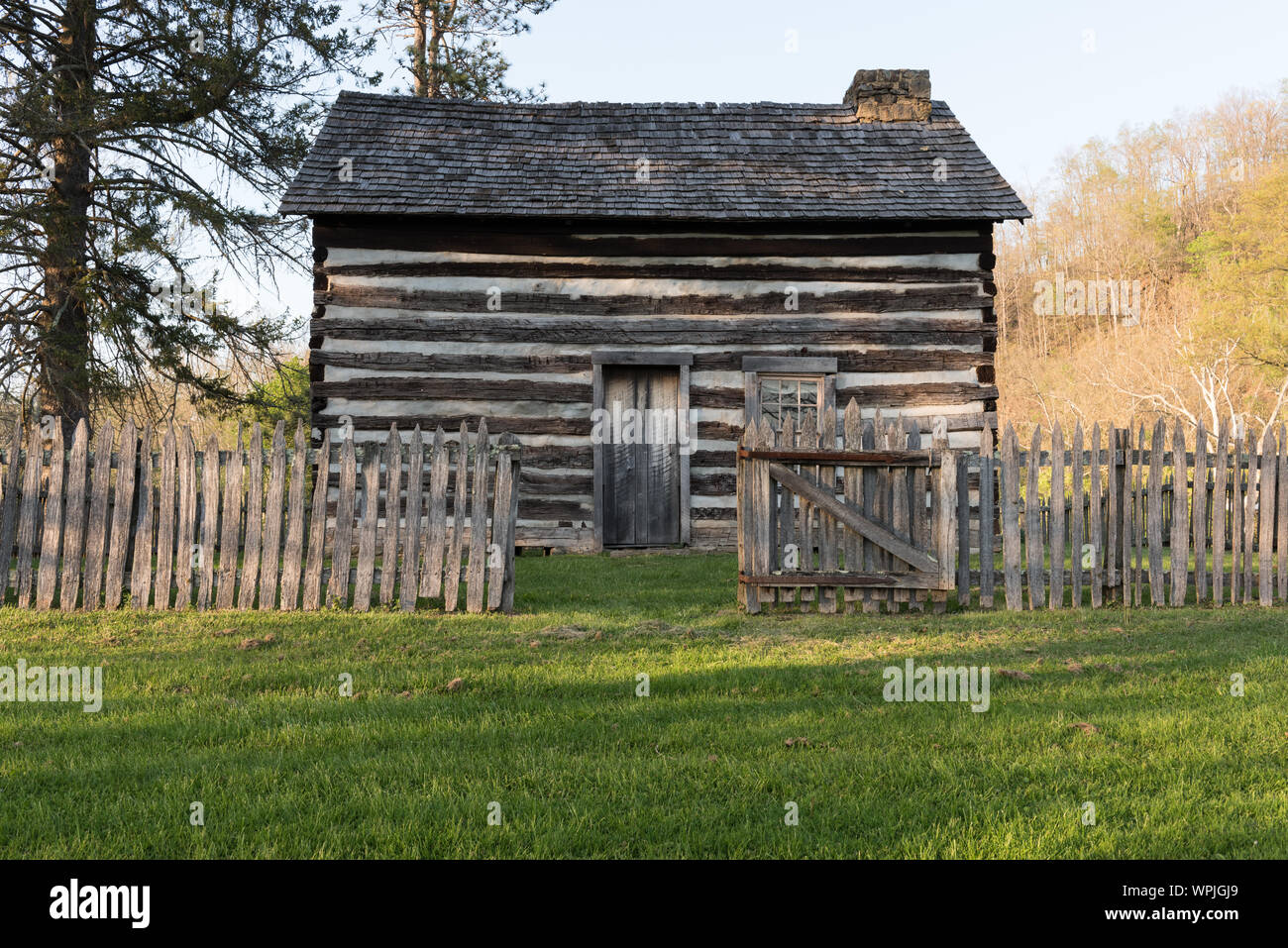 Log cabin at the Jackson's Mill 4-H Camp Historic District, also known ...