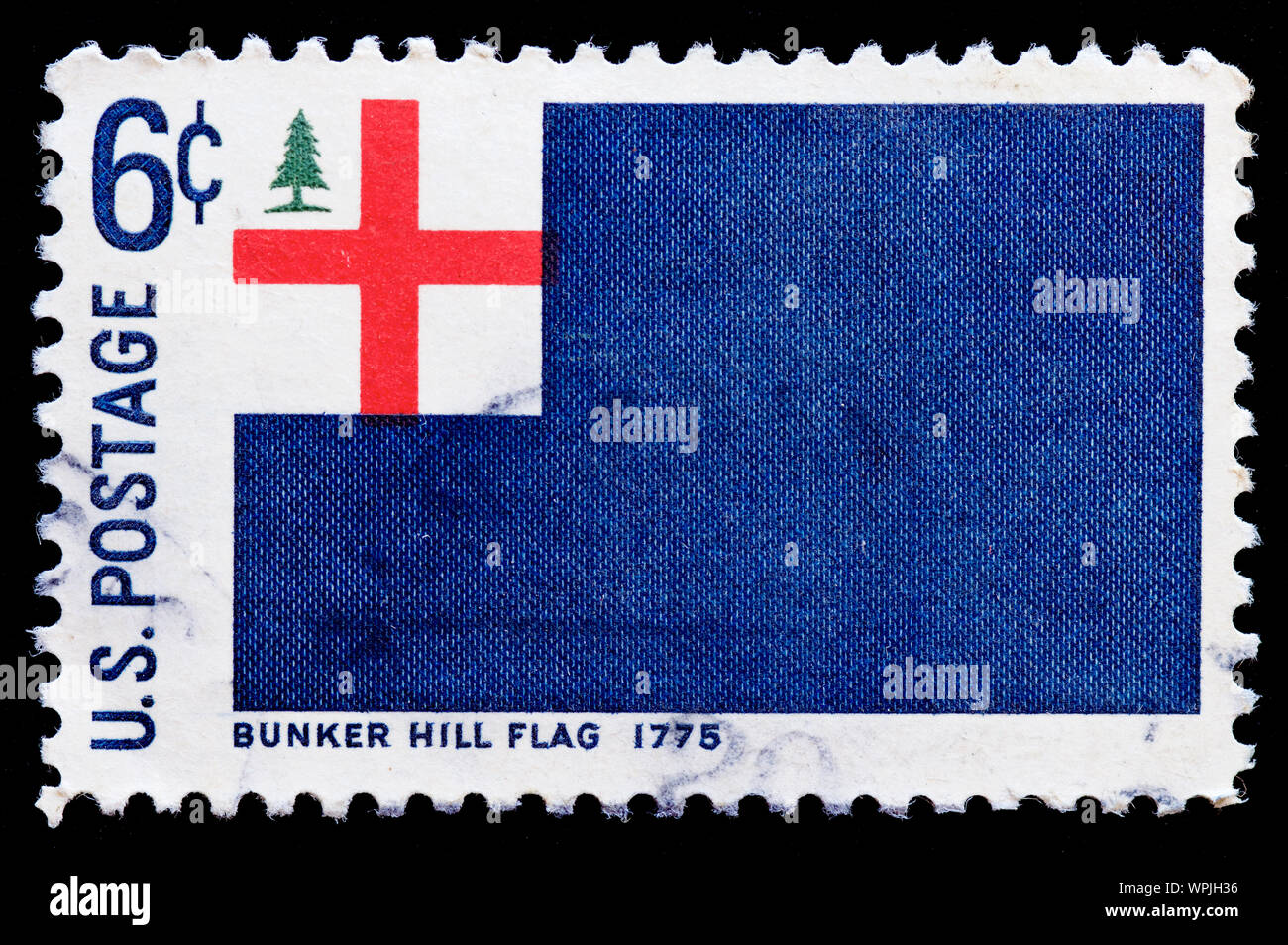 United States Postage Stamp - Bunker Hill Flag, 1775 Stock Photo - Alamy