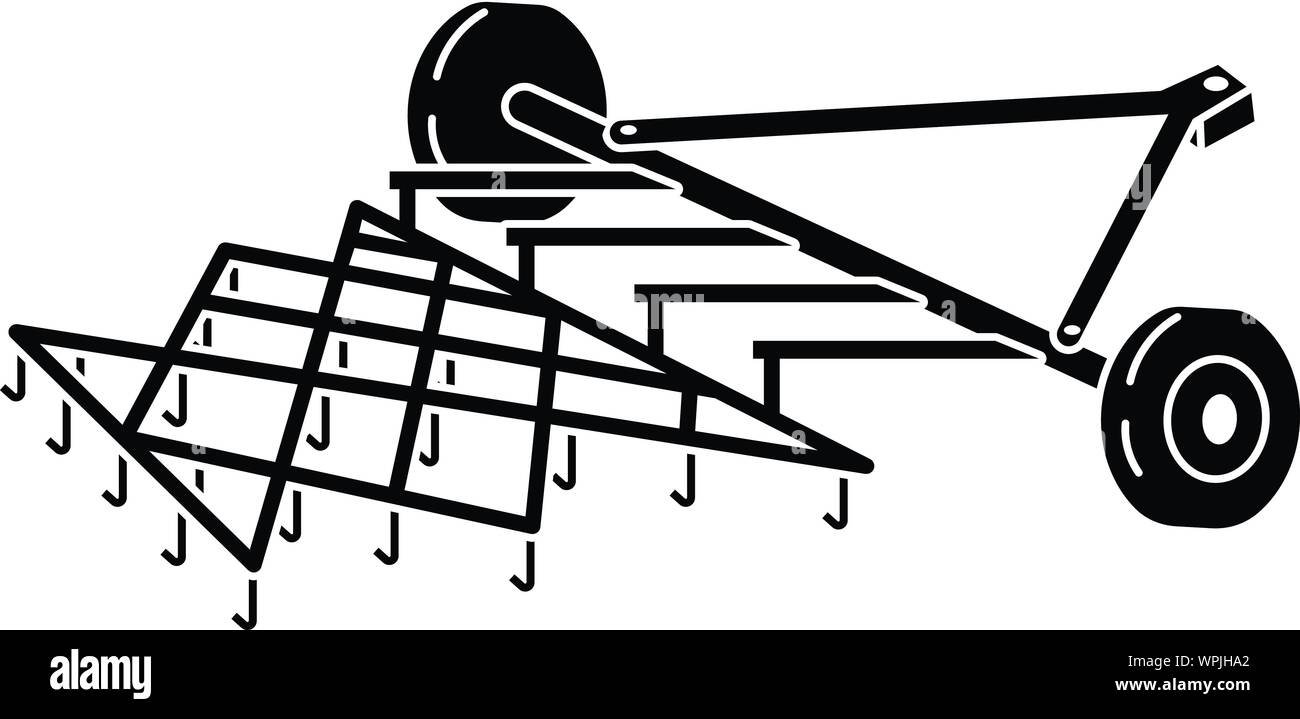 Tractor cultivator icon, simple style Stock Vector Image & Art - Alamy