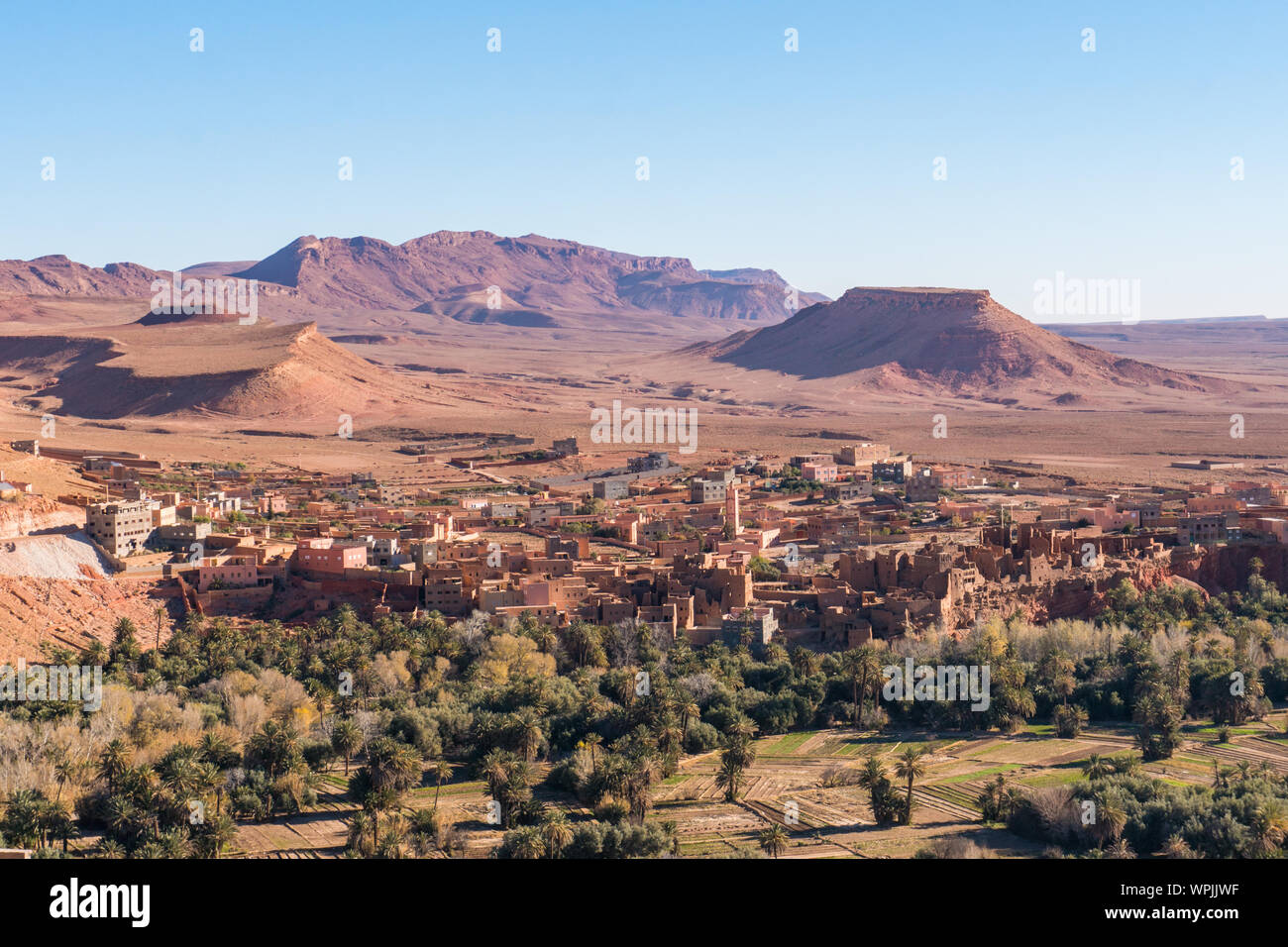 View on the oasis near the city of Tinerhir, Morocco Stock Photo - Alamy