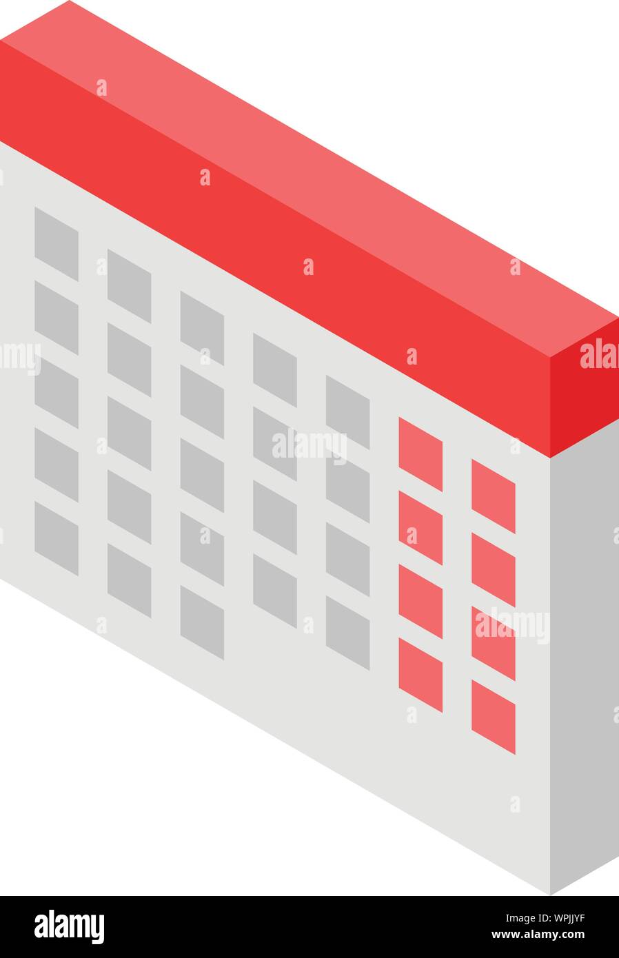 Calendar icon, isometric style Stock Vector Image & Art - Alamy