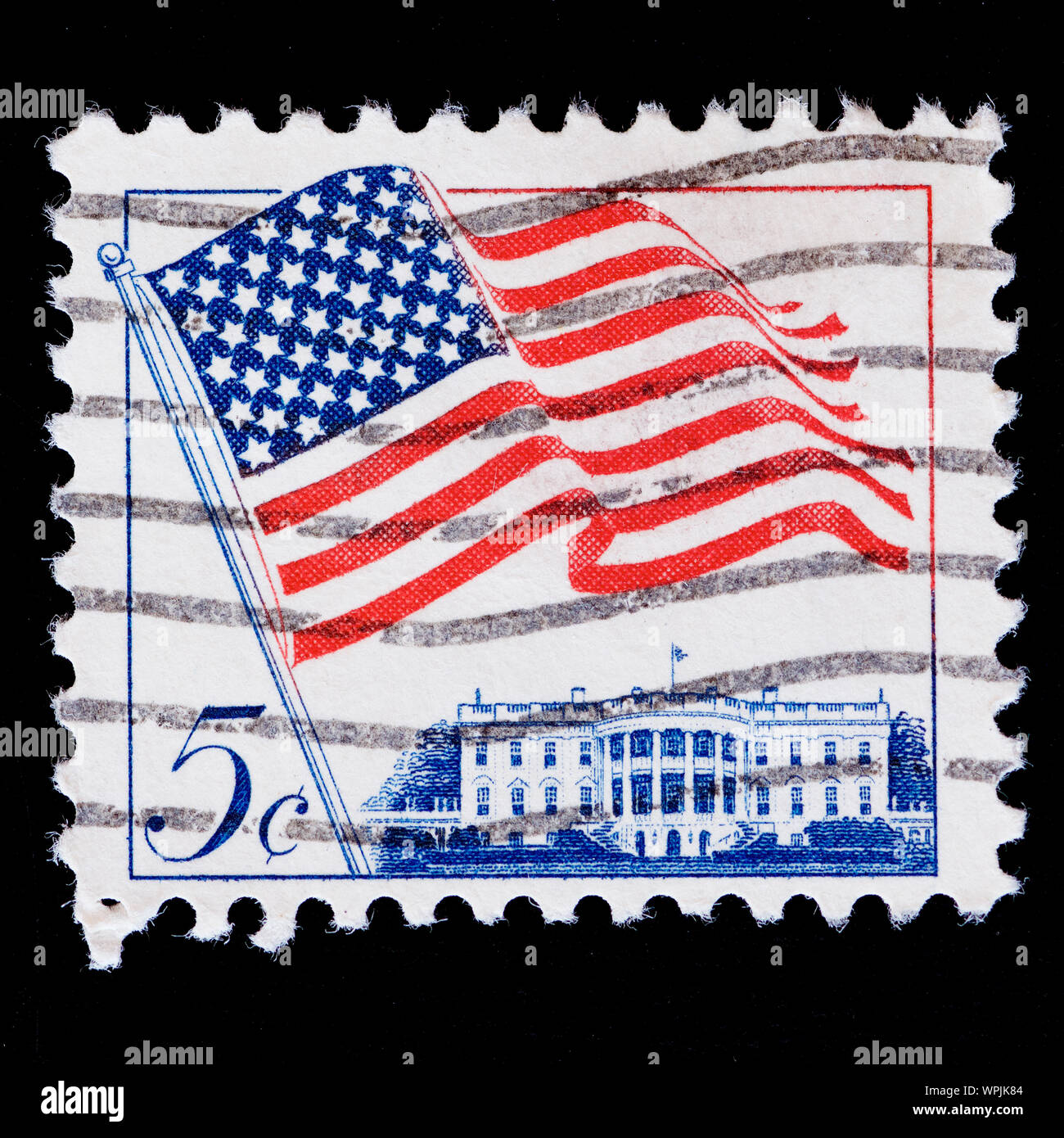 Postage stamp united flag white hi-res stock photography and images - Alamy