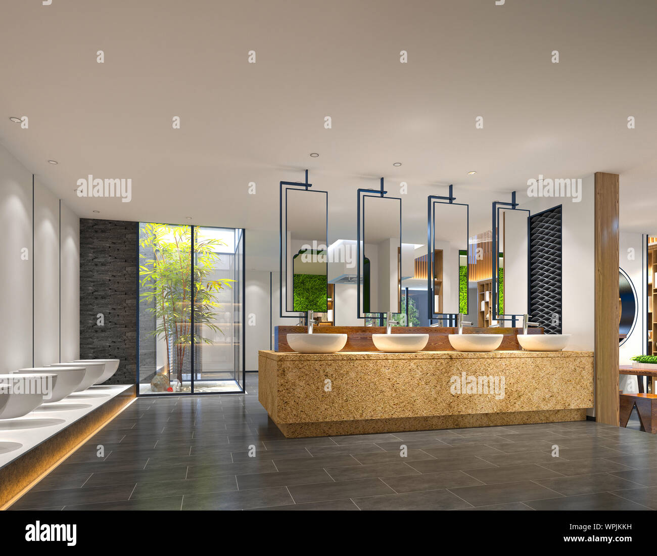 3d render product showroom Stock Photo - Alamy