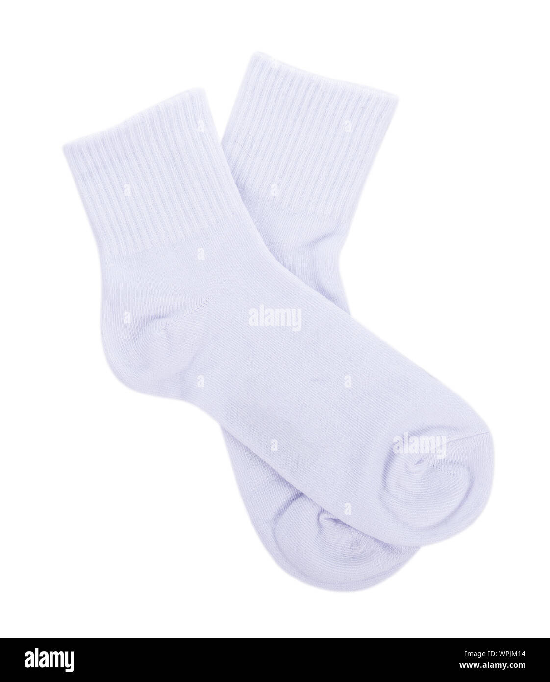 white sock isolated on white background Stock Photo - Alamy