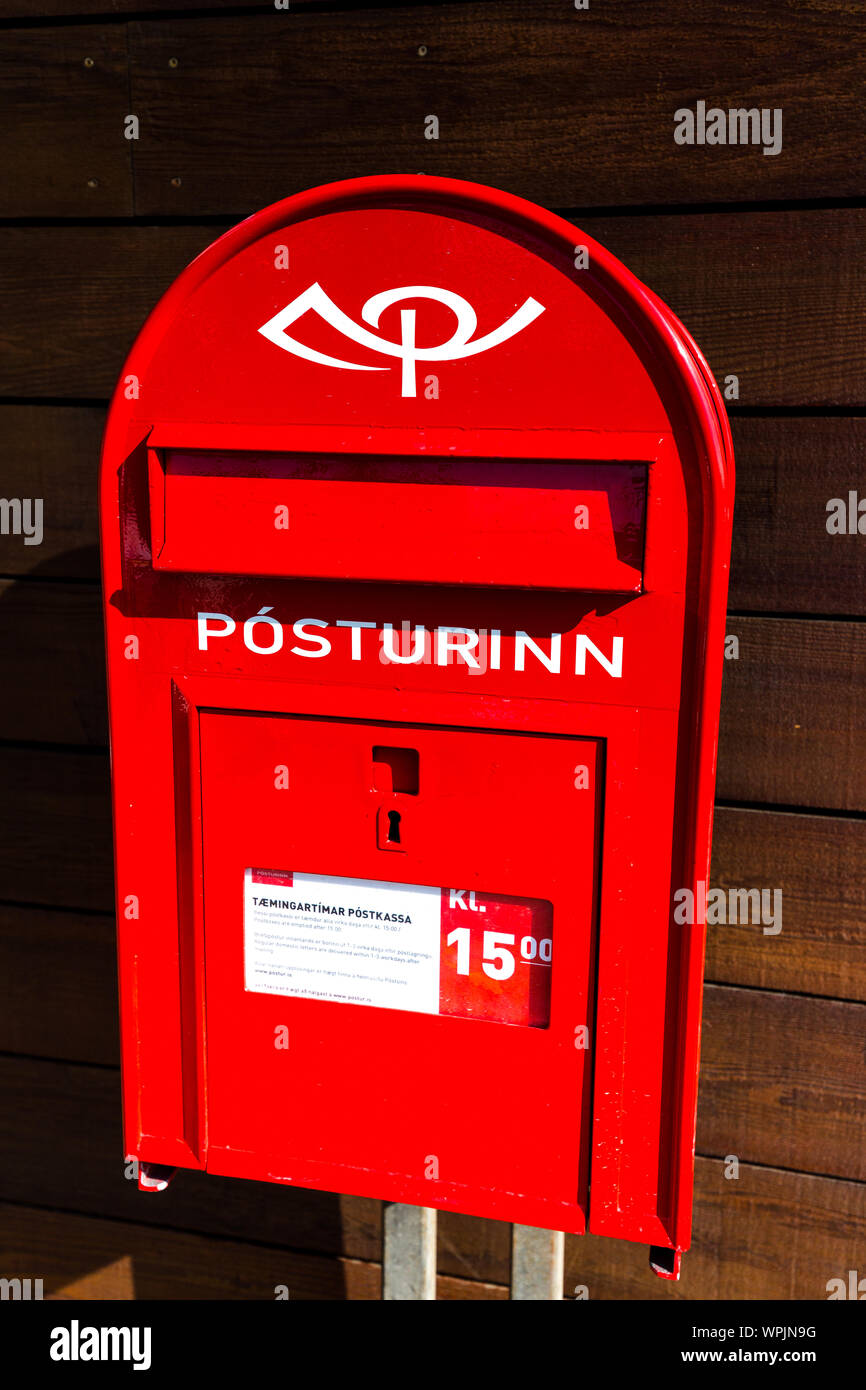 Icelandic post box. Iceland Stock Photo - Alamy