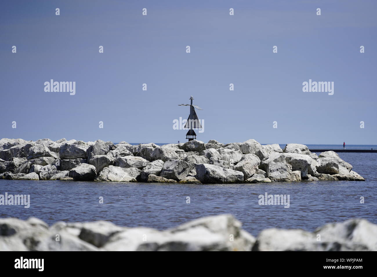 lake, lighthouse, morning, sheboygan, sunrise, wisconsin, blue harbor ...