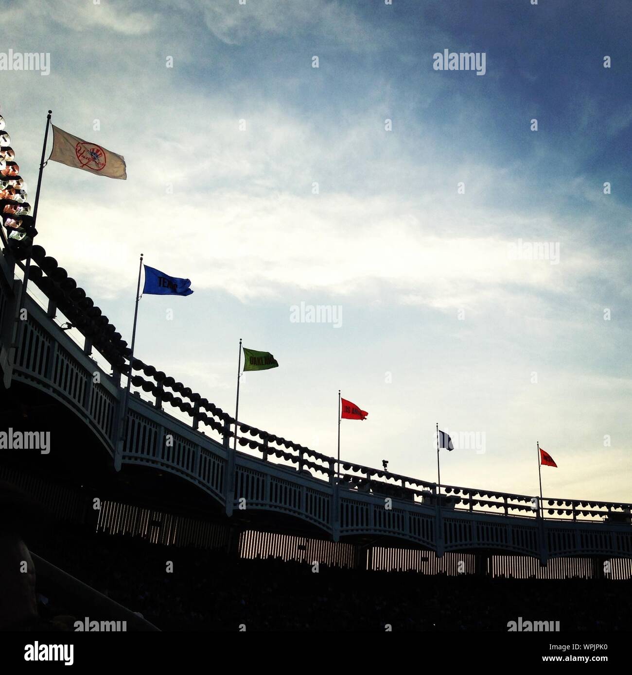 Stadium exterior with flags hi-res stock photography and images - Alamy