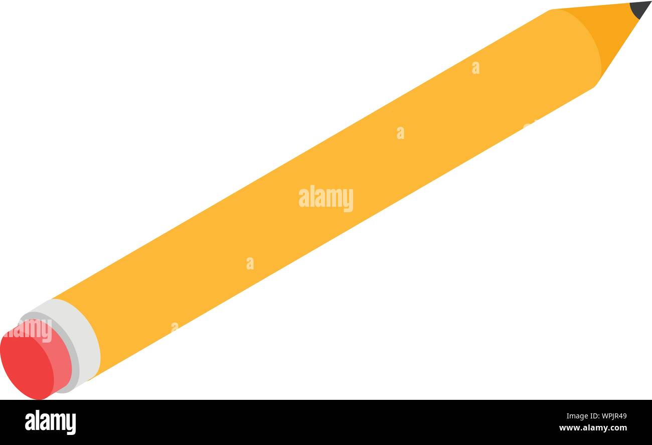 Student pencil yellow single Stock Vector Images - Alamy