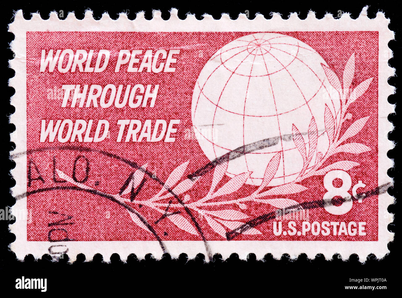United States Postage Stamp - World Peace Through World Trade Stock ...