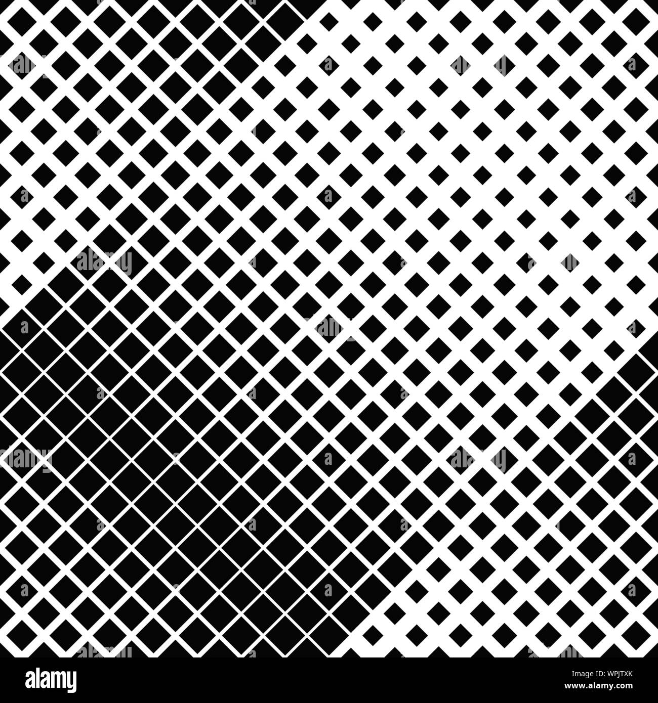 Seamless Abstract Monochrome Geometrical Square Pattern Background Design Black And White