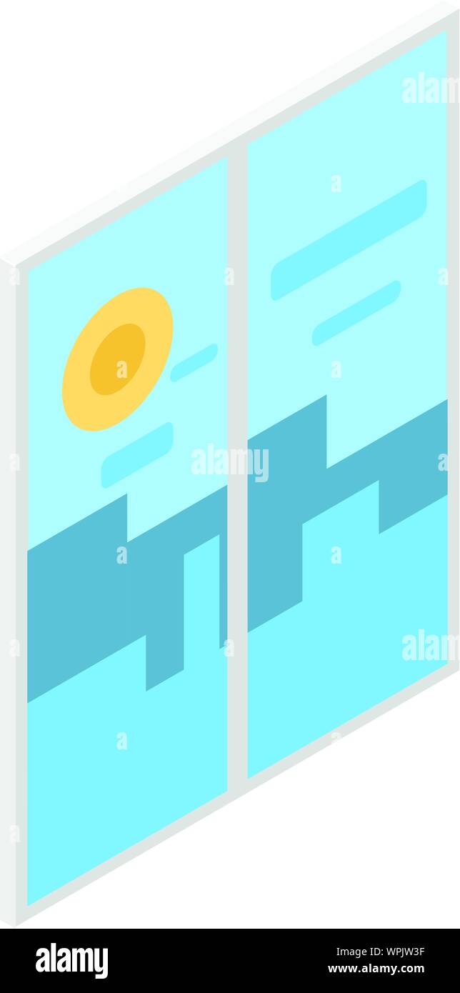 Room window icon, isometric style Stock Vector Image & Art - Alamy