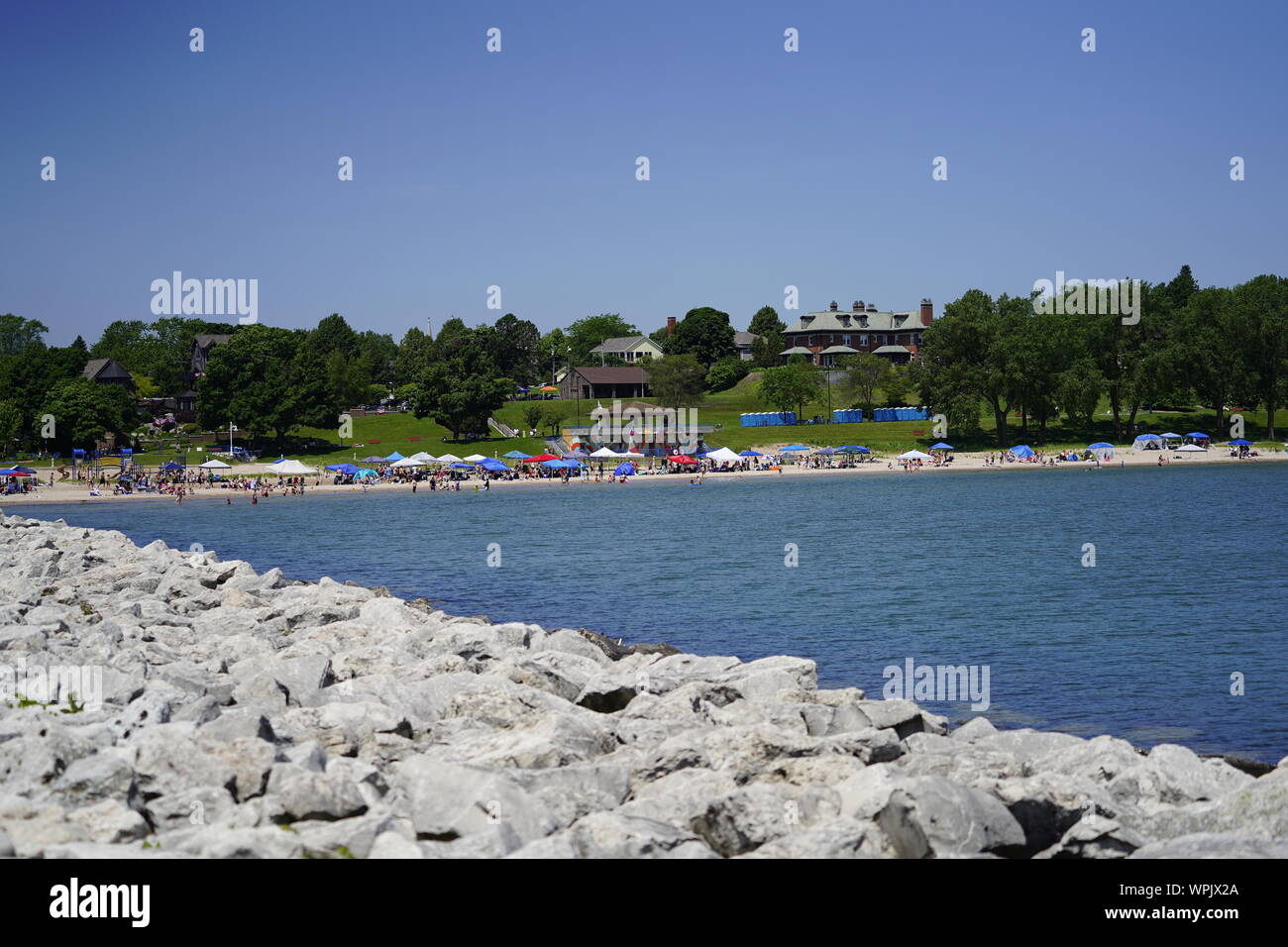 lake, lighthouse, morning, sheboygan, sunrise, wisconsin, blue harbor ...