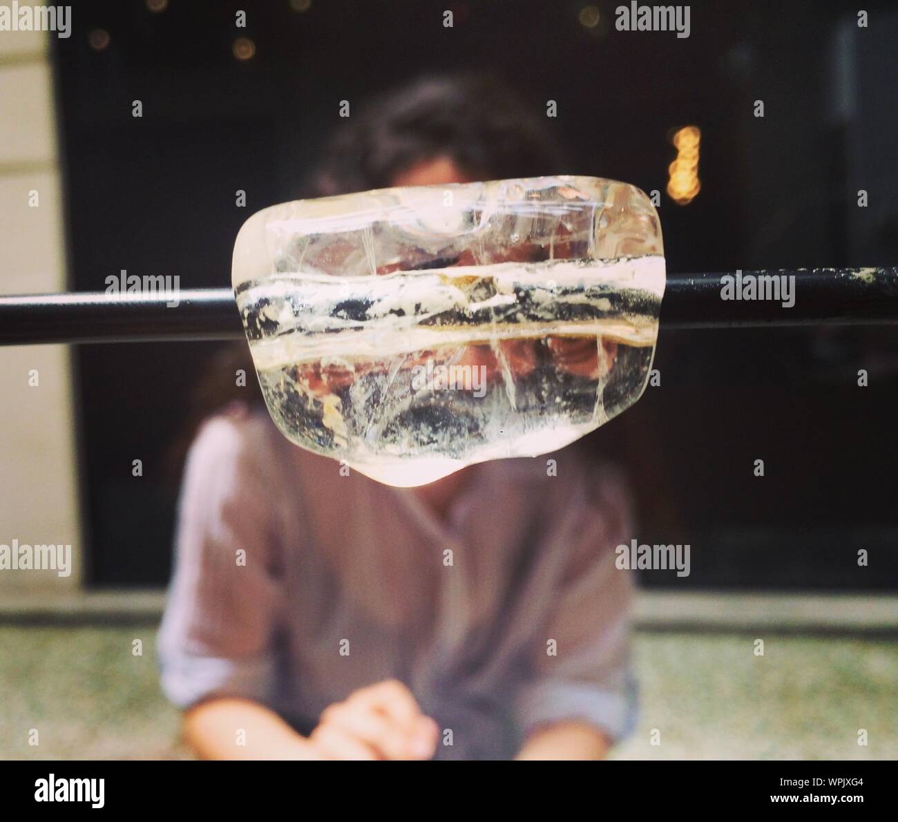 Woman ice cube on face hi-res stock photography and images - Alamy