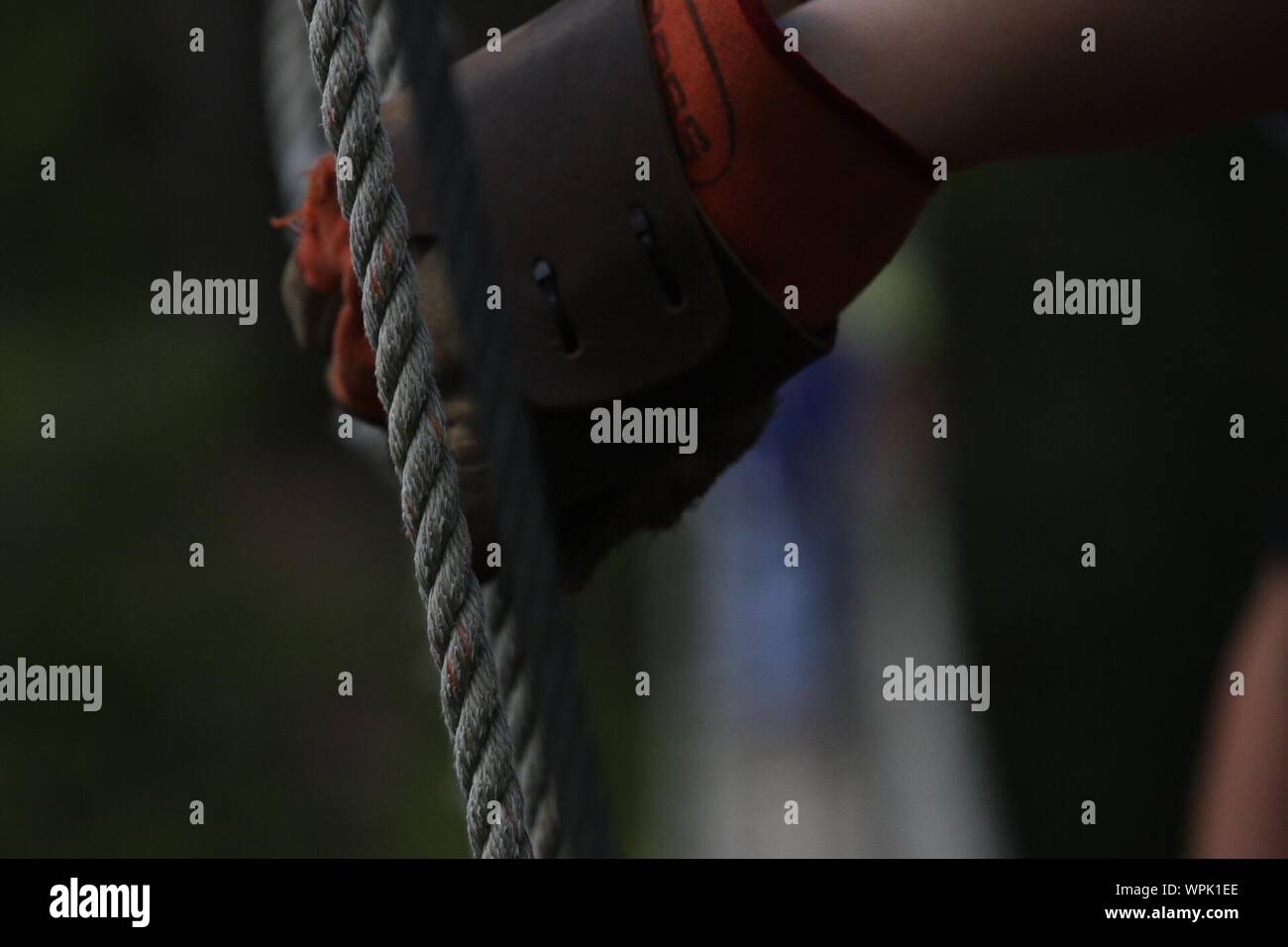 Hand holding rope hi-res stock photography and images - Alamy