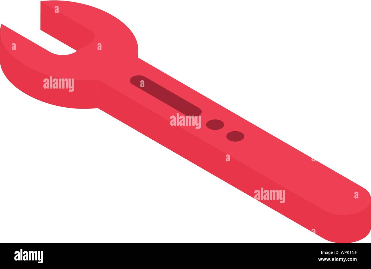Red wrench icon, isometric style Stock Vector Image & Art - Alamy