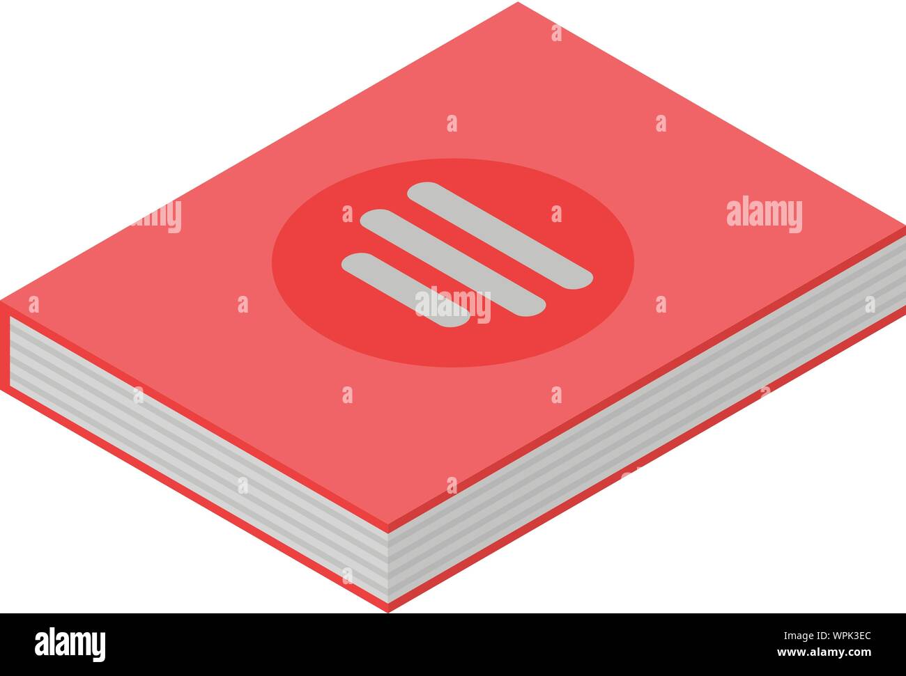 Red lab book icon, isometric style Stock Vector Image & Art - Alamy