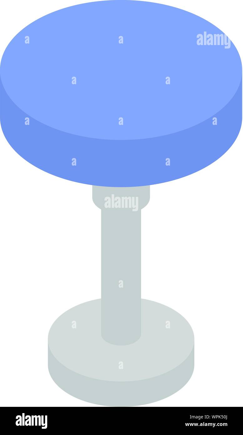 Round backless chair icon, isometric style Stock Vector Image & Art - Alamy