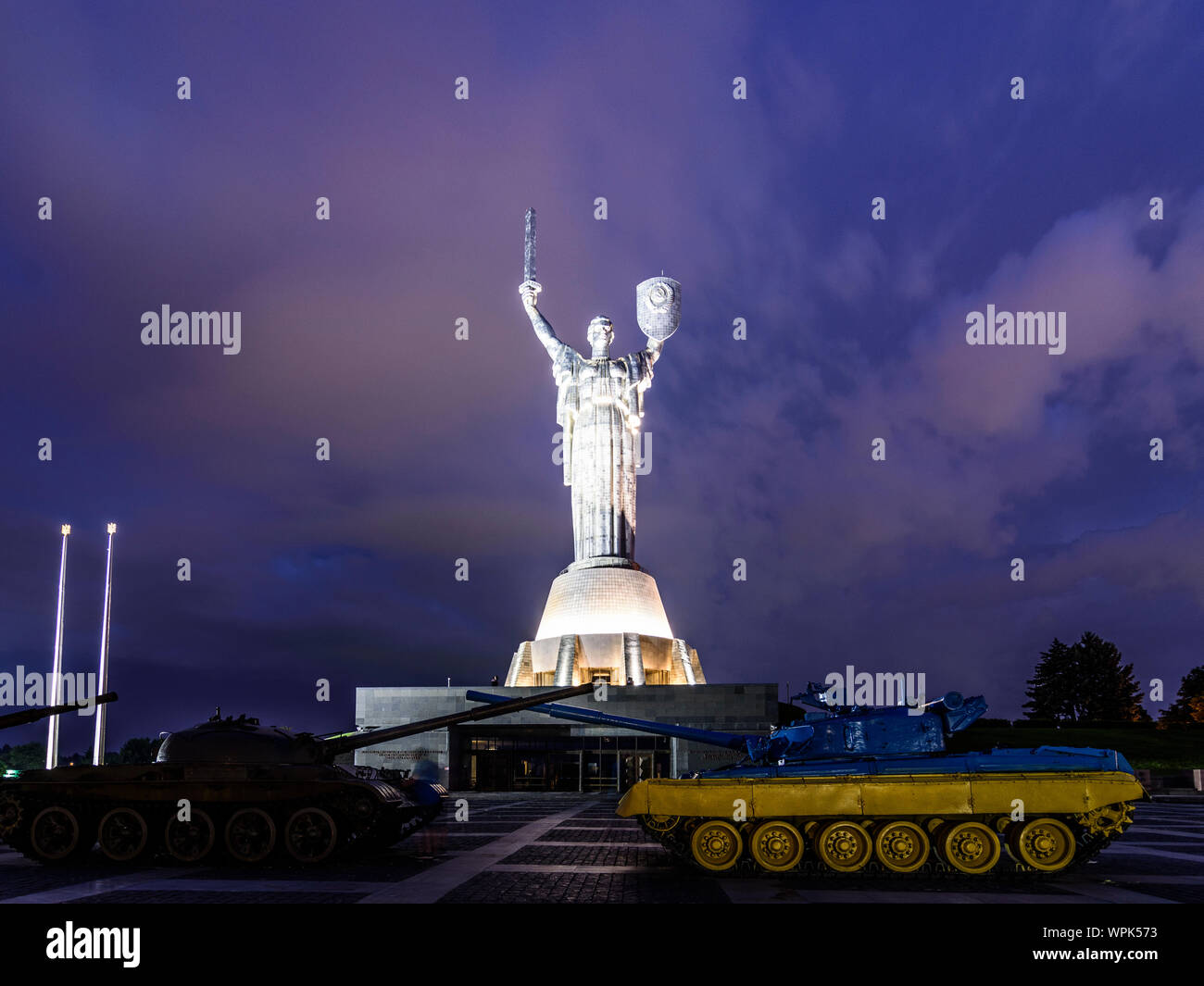Kiev, Kyiv: Rodina Mat (Motherland Monument), tanks in , Kyiv, Ukraine ...
