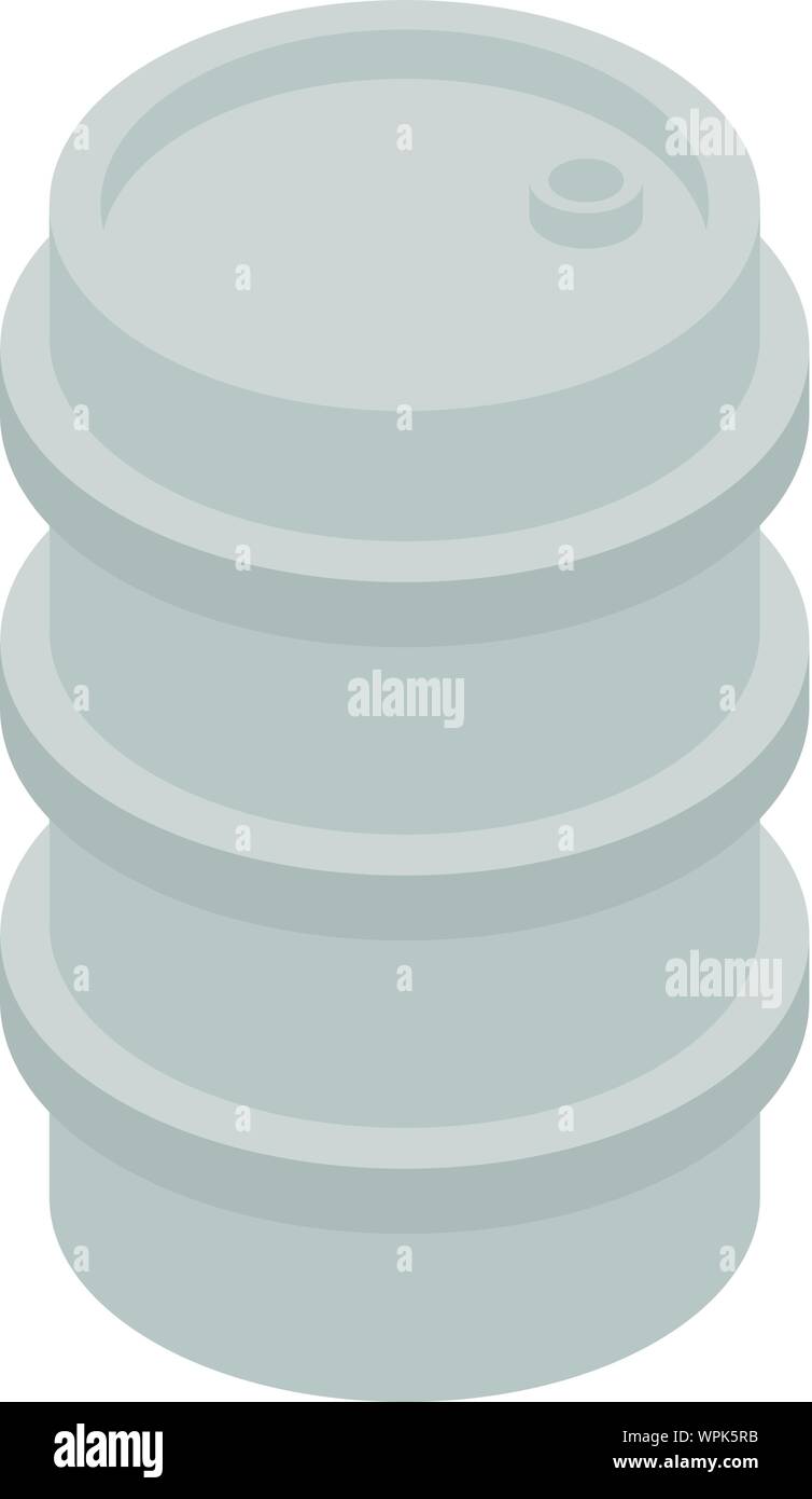 Metal barrel icon, isometric style Stock Vector Image & Art - Alamy
