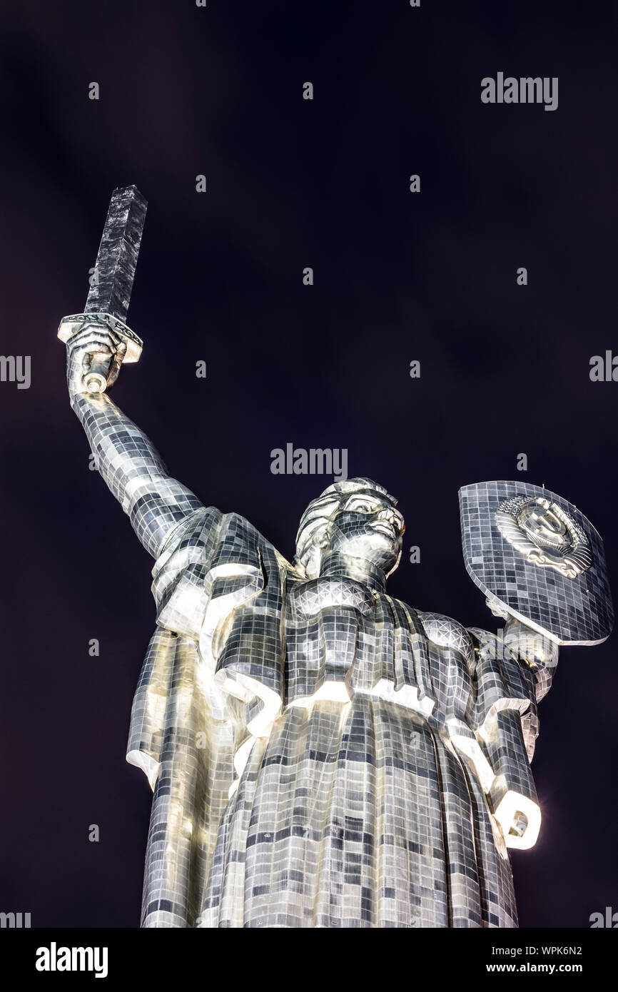 Kiev, Kyiv: Rodina Mat (Motherland Monument) in , Kyiv, Ukraine Stock ...