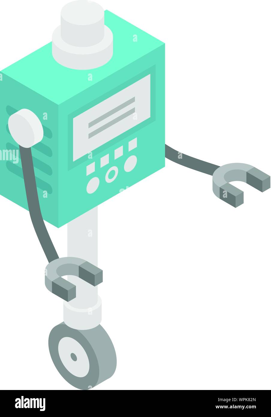 Robot one wheel icon, isometric style Stock Vector Image & Art - Alamy