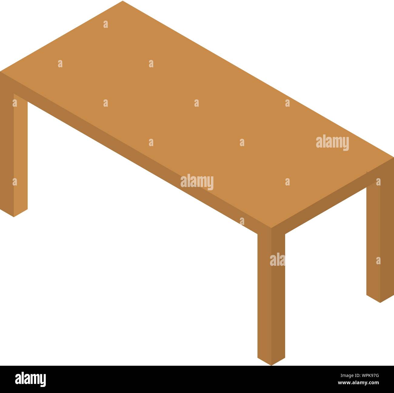 Wood table icon, isometric style Stock Vector Image & Art - Alamy