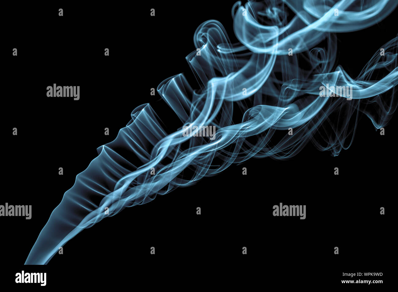 Incense stick smoke trail Stock Photo - Alamy