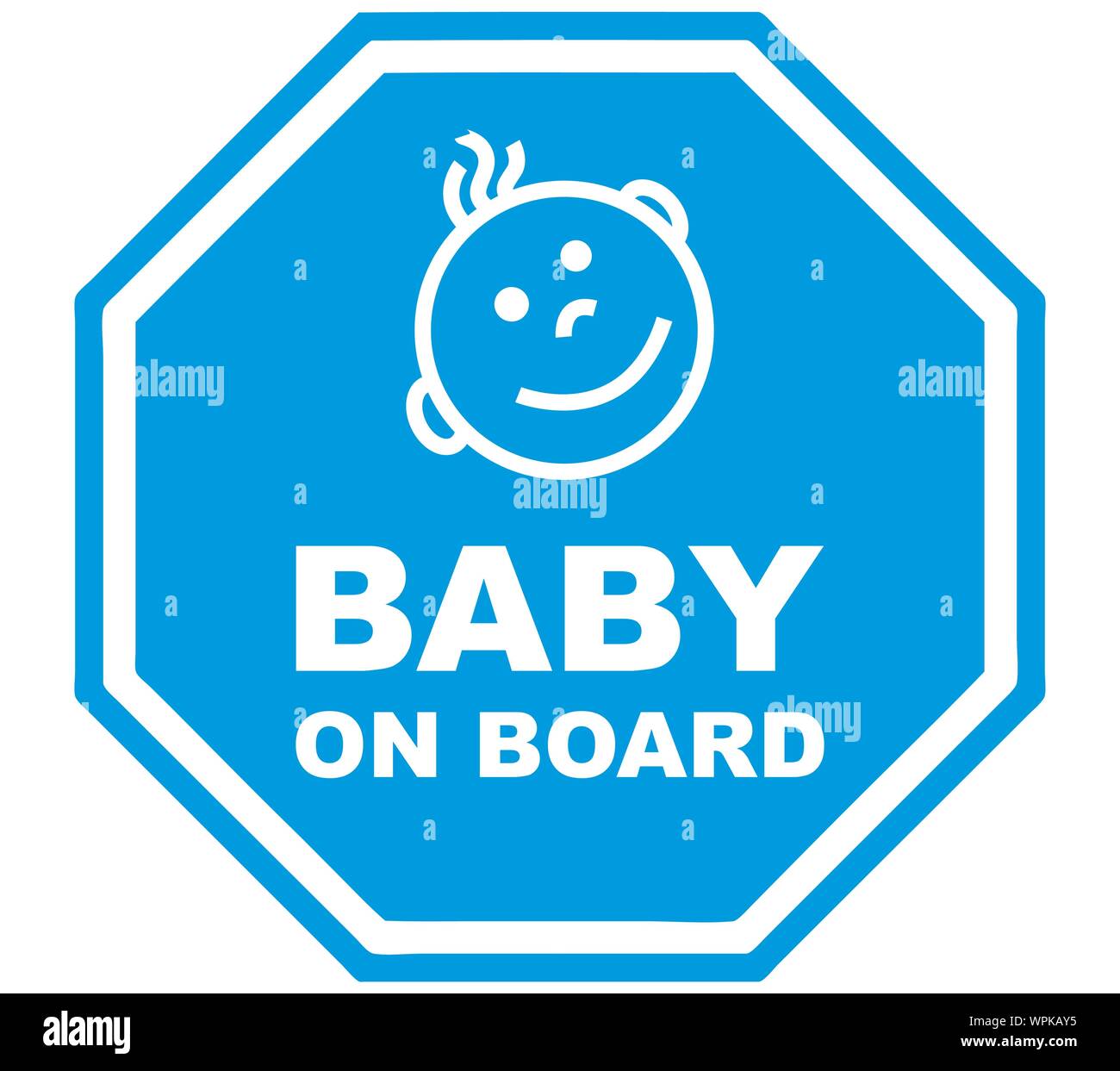 baby on board Stock Vector Image & Art - Alamy