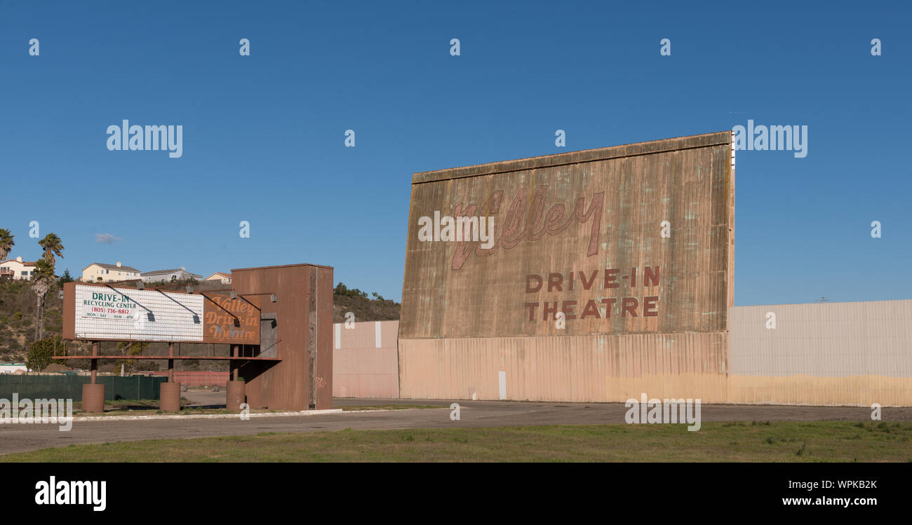 Long closed, the Valley Drive-in Theater in Lompoc, California, became ...