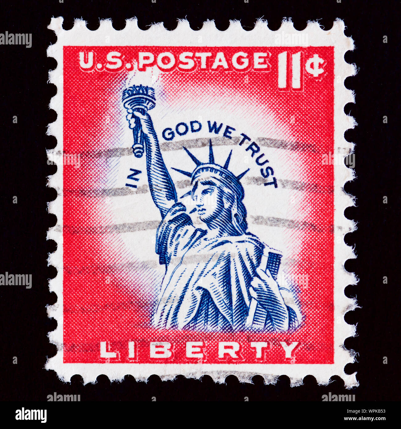 United States Postage Stamp - Statue of Liberty (1875), Liberty Island ...
