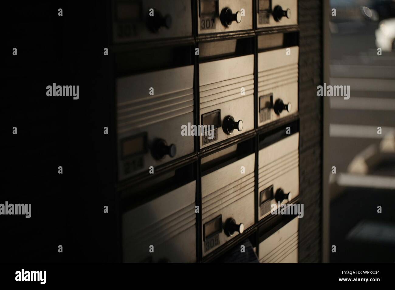 Mailboxes with numbers hi-res stock photography and images - Alamy