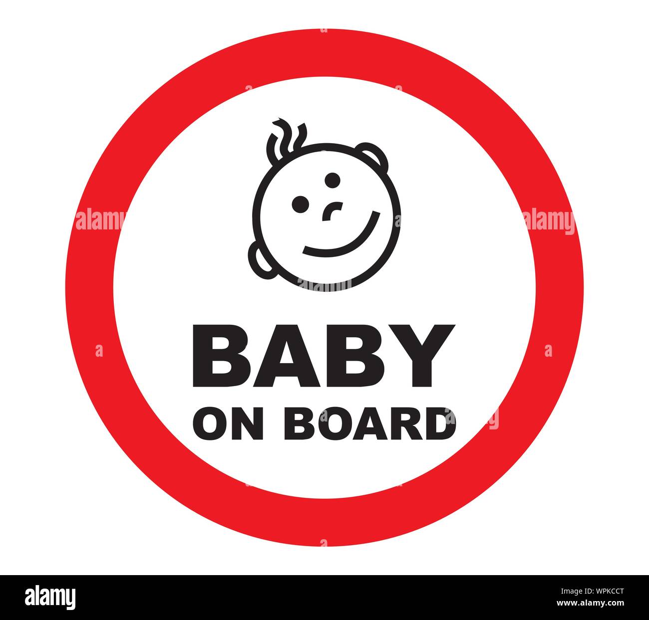 baby on board Stock Vector Image & Art - Alamy