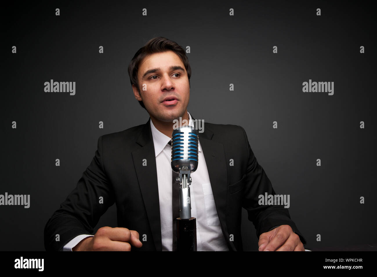 Broadcast announcer hi-res stock photography and images - Alamy