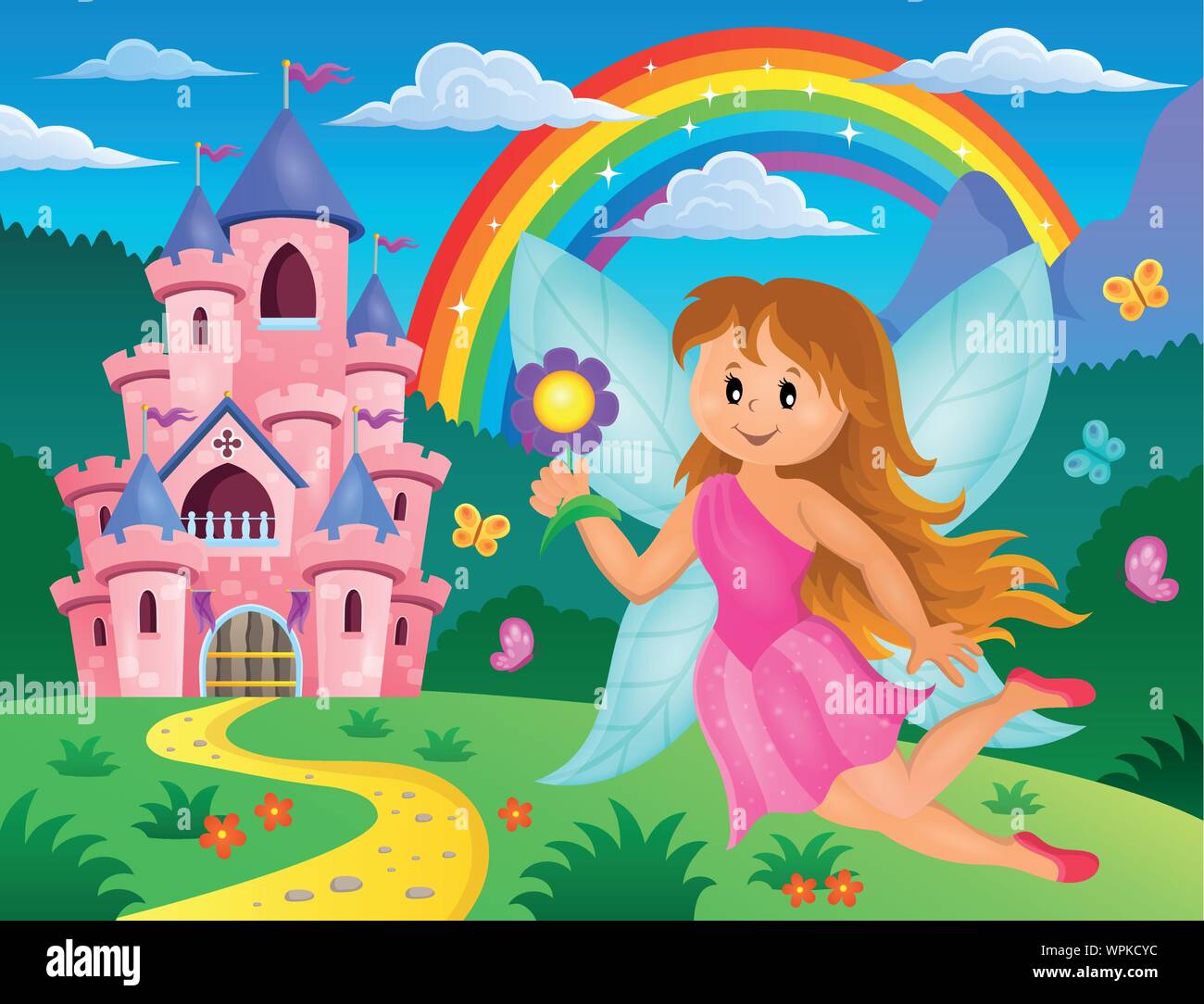 Happy fairy theme image 3 Stock Vector Image & Art - Alamy