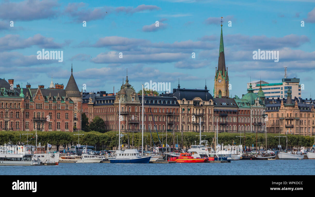 A picture of the Strandvägen promenade (Stockholm Stock Photo - Alamy