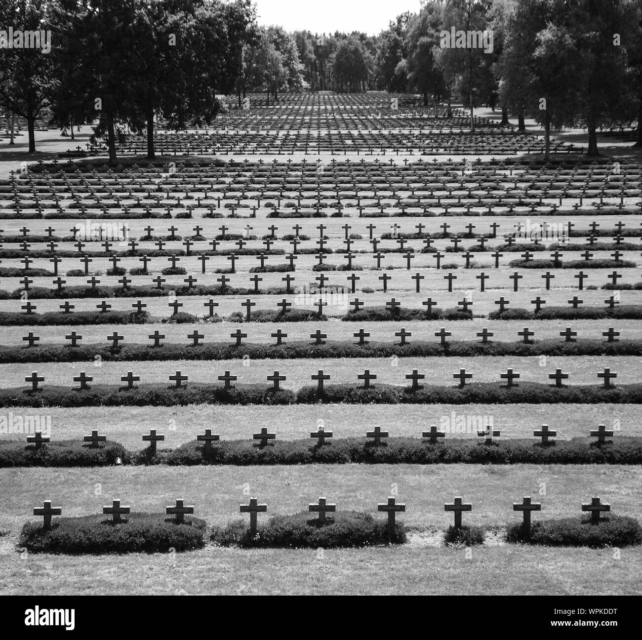 The german world war ii cemetery Black and White Stock Photos & Images ...