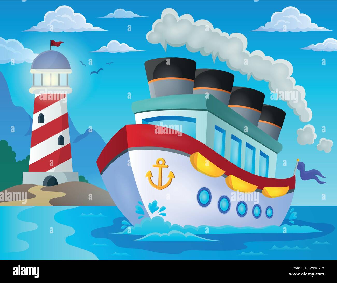 Nautical ship theme image 2 Stock Vector Image & Art - Alamy