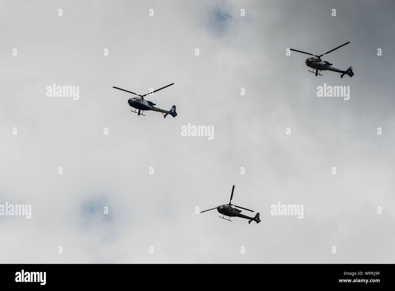 Helicopters formation hi-res stock photography and images - Alamy