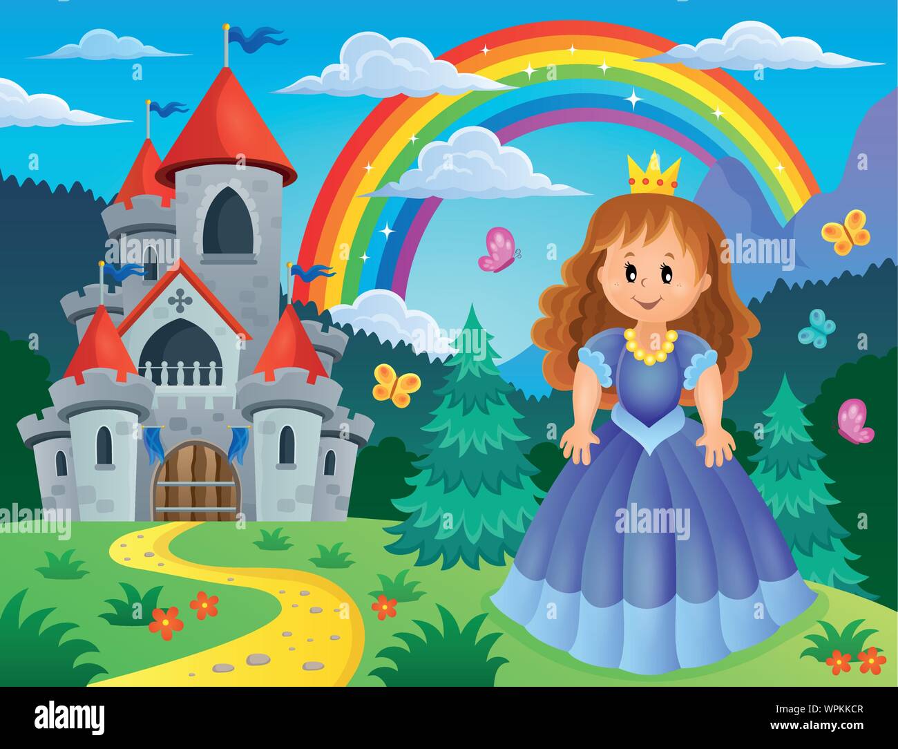 Princess towers Stock Vector Images - Alamy