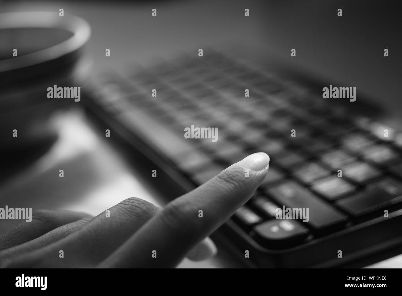 Typing Black and White Stock Photos & Images - Alamy
