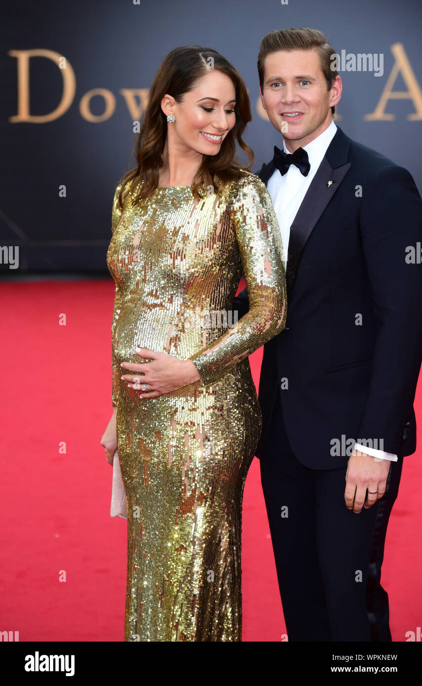 Jessica Blair Herman and Allen Leech attending the world premiere of ...